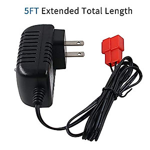 HZPOWEN New 6 Volt Battery Charger for Child Ride On Car Rollplay Porsche 918 BMW X5 Audi R8 Spyder Kid Trax Disney Frozen White Toddler Wildfire Quad