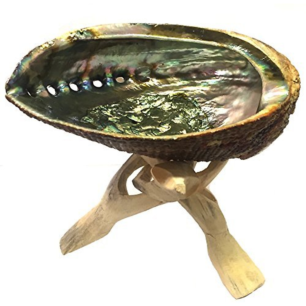 Abalone Shell or Crystal Ball Stand Tripod 6" by New Age Imports, Inc.
