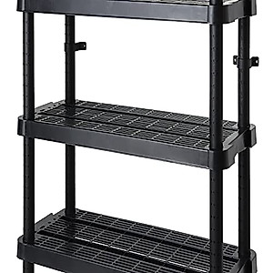 Gracious Living Medium Duty Adjustable Ventilated Storage Shelving Unit, 5 Shelf