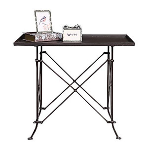 Creative Co-op HD6145 Rectangle Metal Accent Table, 27", Bronze