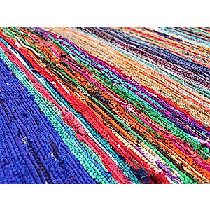 Braided Chindi Rug, Rag Rug, Area Rug, Carpet Rug, Runner Rug 3x5 Foot, 4x6 Foot, 5x7 Foot, Living Room Rug (3x5 Foot)