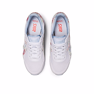 ASICS Women's Tiger Runner Sportstyle Shoes, 8.5, White/Papaya