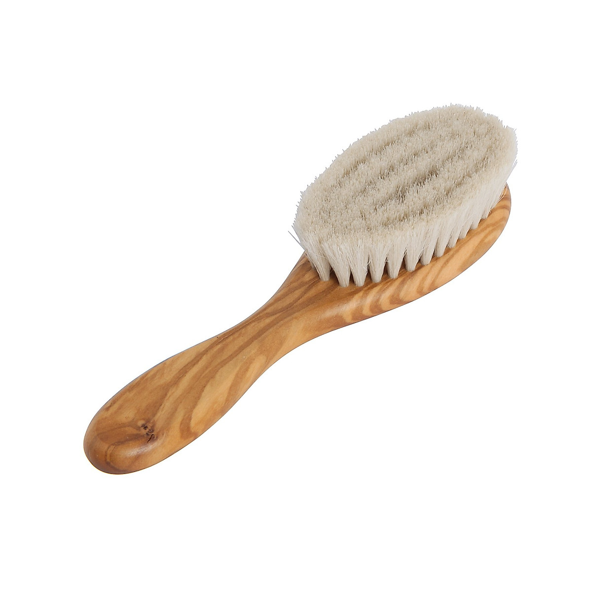 Redecker Goat Hair Baby Hairbrush with Waxed Olive Wood Handle, 5-3/4-Inches