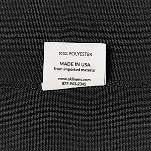 AK TRADING CO. 10 feet x 8 feet IFR Polyester Backdrop Drapes Curtains Panels with Rod Pockets - Wedding Ceremony Party Home Window Decorations - Black