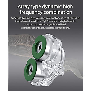 KZ DQ6 Array type three-unit dynamic in-Ear Headphone, HIFI Stereo Noise Isolating Sport IEM Wired Earphones/Earbuds/Headphones with Detachable Cable (without Mic, Grey)