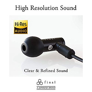 Final E4000 High Resolution Sound Isolating In-Ear Headphones Earphones
