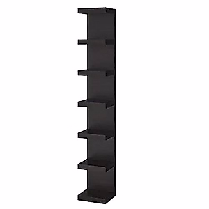 Lack IKEA Shelving Unit: Black/Brown [75" x 12" x 4"]