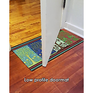 Toland Home Garden 800002 Seasons Spring Summer Door Mat 18x30 Inch Fall Winter Outdoor Doormat for Entryway Indoor Entrance