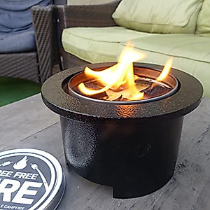 Tree Free Fire – Complete Table Top Fire Pit Bowl Kit - All-Natural Portable Table Top Fire Pit | Perfect Camping Gifts for Backyard Entertaining