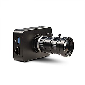 MOKOSE 4K HDMI Industry Camera C/CS-Mount Teaching Webcam with 10-50MM Telephoto Zoom Manual Lens