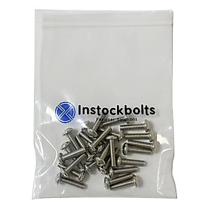 #10-24×1-1/4" Phillips Pan Head Screws, 304 Stainless Steel 18-8 Pan Head Machine Screws, Phillips Drive 50pcs