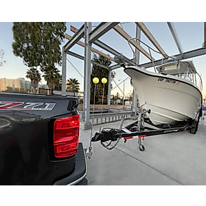 JOUNJIP Taller Magnetic Trailer Hitch Alignment Kit - Upgraded Trailer Hitch Accessories for Boat, Camper, Horse Trailer, RV Hitching and Towing- Adjustable Guide Poles Extend Up to 52" - 2 pcs