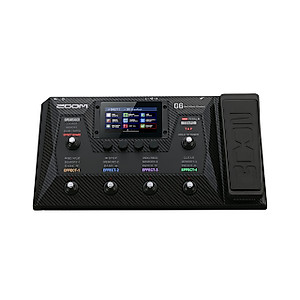 Zoom G6 Guitar Multi-Effects Processor with Expression Pedal, Touchscreen Interface, 100+ Built in Effects, Amp Modeling, IR’s, Looper, & Audio Interface for Direct Recording to Computer