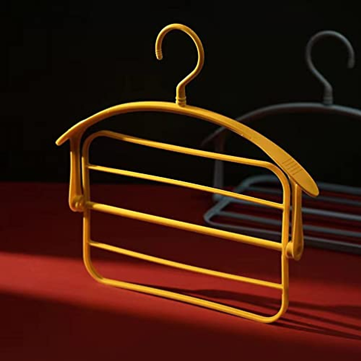 iplusmile Clothes Hanger Rack Drying Rack Clothing 2pcs Clothes Drying Rack Plastic Clothes Hangers Multifunctional for Hanging Sweaters Shoes Towels Diapers Bra Scarf Laundry Drying Rack