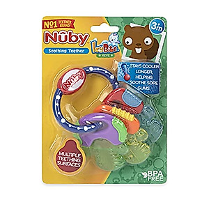 Nuby Ice Gel Teether Keys, 1 Pack Multicolor