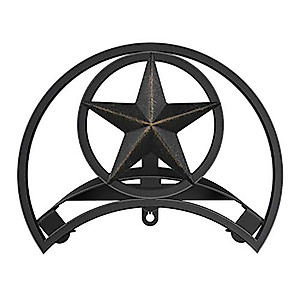 GOFORWILD Garden Hose Holder, Decorative Hose Butler Sturdy Water Hose Rack, Durable Wall Hose Hanger, Holds 125-Feet of 5/8-Inch Hose, Hose Reel, Made of Gauge Steel (9.8)