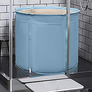 Portable Foldable Bathtub, Separate Family Bathroom SPA Tub, Soaking Standing Bath Tub for Shower Stall, Efficient maintenance of temperature, Ideal for Hot bath ice bath