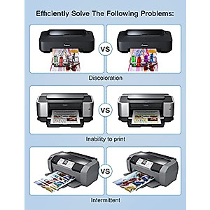 Mars Online Printhead Cleaning Kit 200ML Inkjet Printer Head Cleaner Compatible for HP/Epson/Brother/Canon 8600 8610 8035 8710 6700 6900 / Epson 1430 2720 et-2720 et-2750, Kit 4