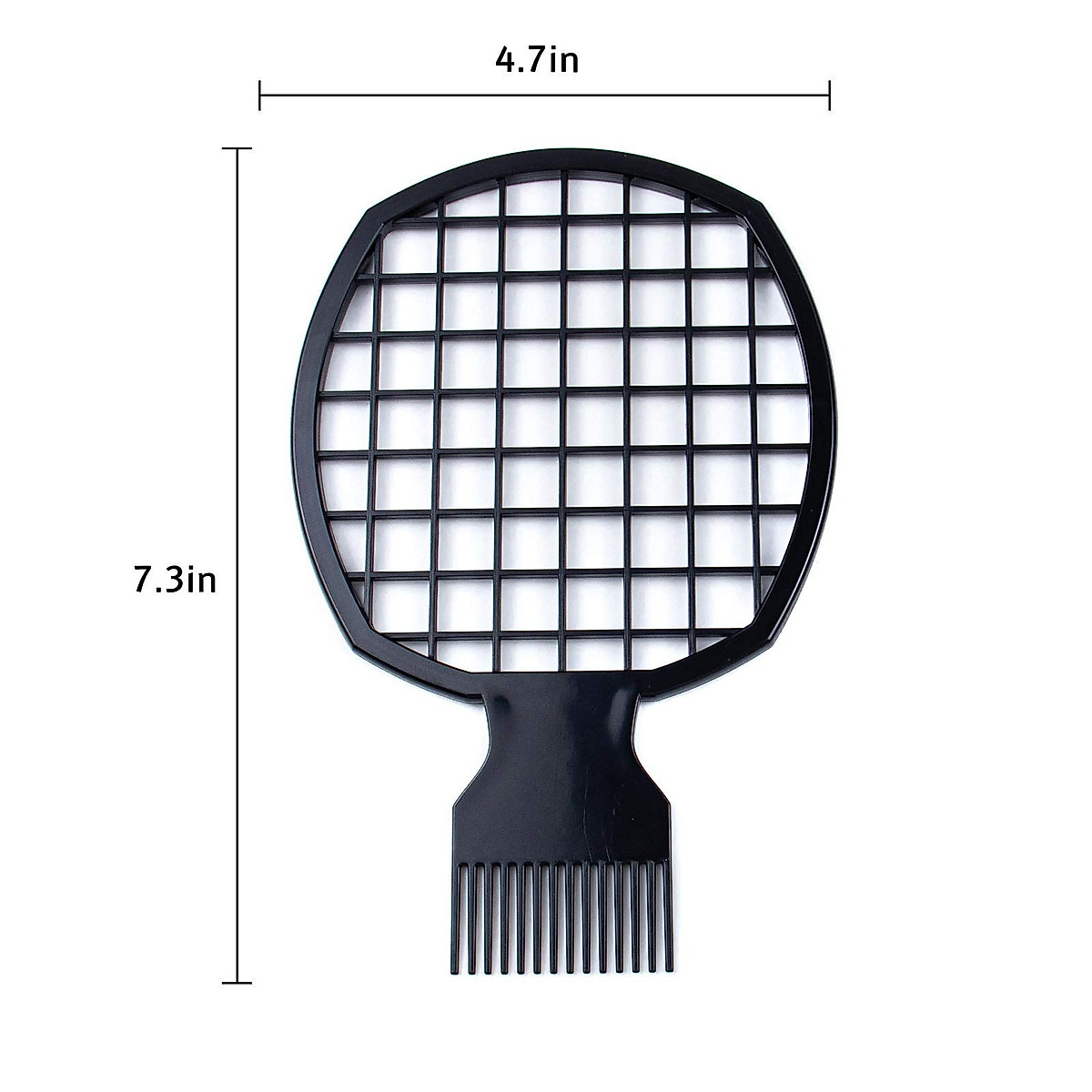 AUEAR, Black Plastic Hair Coil Comb Natural Curly Twist Hair Brush (Twist Comb)