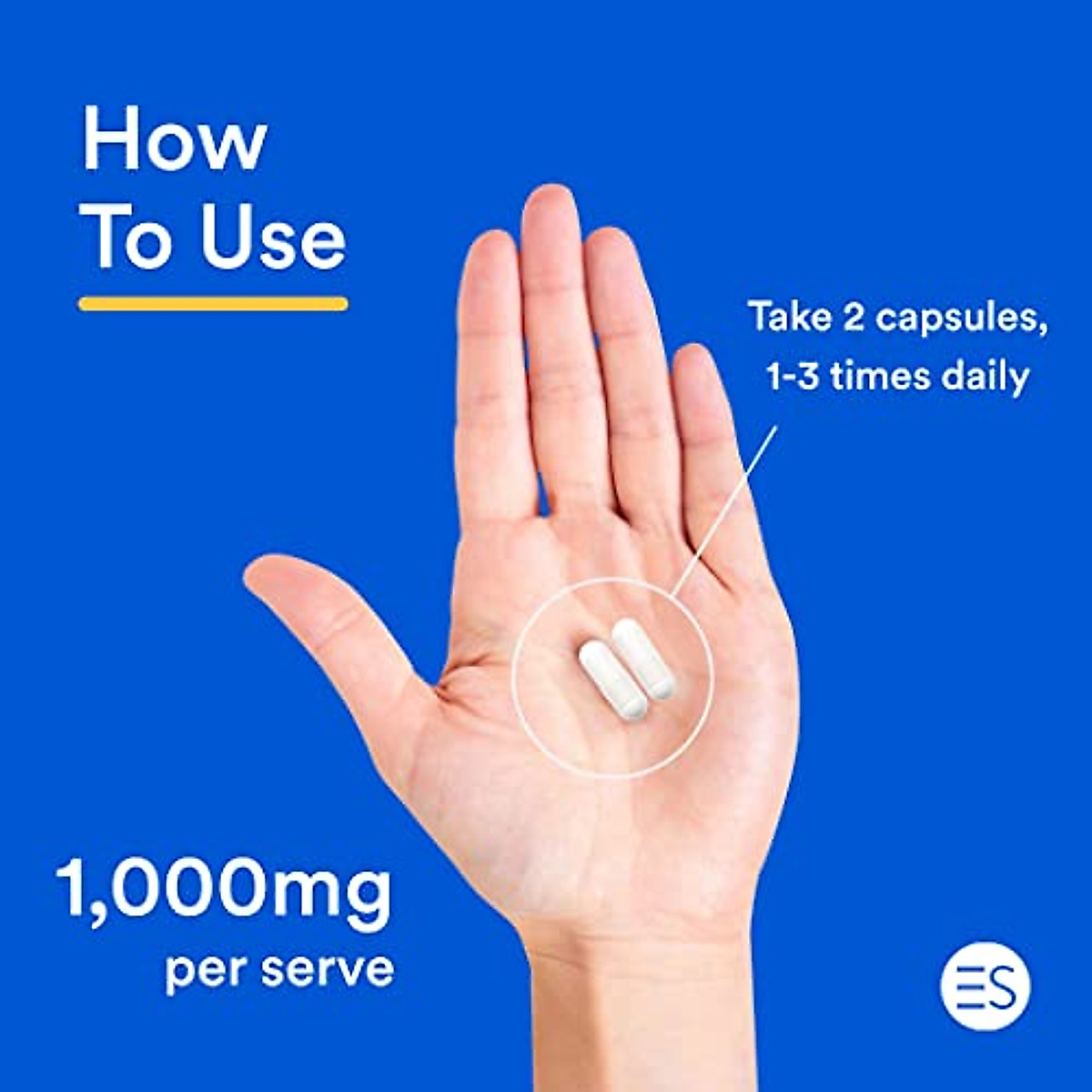 Essential Stacks Gut L-Glutamine Capsules 1000mg (Made in USA) - Gluten, Dairy & Soy Free, Non-GMO L Glutamine for Gut Health - 60 Serves (120 Caps)