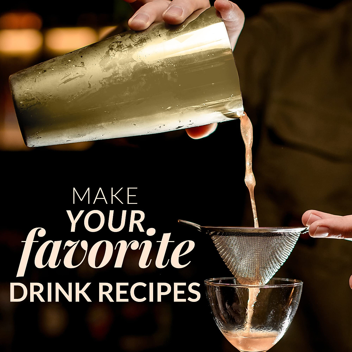 Large 24 oz Stainless Steel Cocktail Shaker Set - Mixed Drink Shaker - Martini Shaker Set with Built in Strainer, Double Sided Jigger & Combo Muddler Mixing Spoon - Pro Margarita Shaker - by Zulay