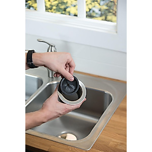 WASTE KING Moen 1025 AMC Kitchen Products EZ Mount Garbage Disposal Stopper and Splash Guard, Black