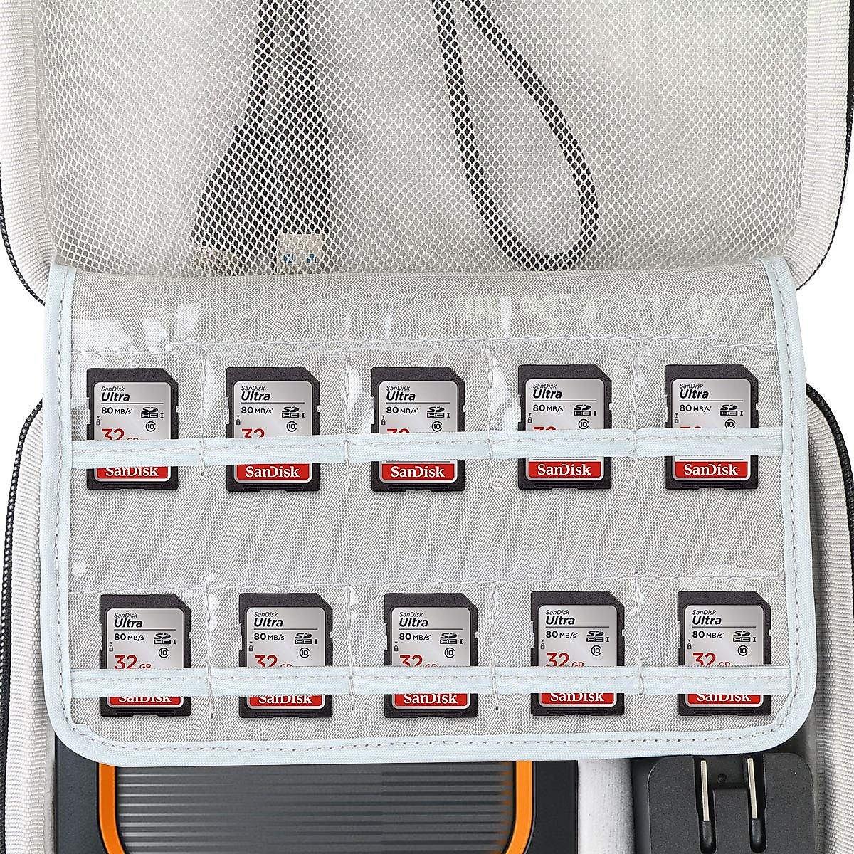 Khanka Hard Travel Case Replacement for WD 250GB 500GB 1TB 2TB My Passport Wireless SSD Portable External Drive (Inside White)