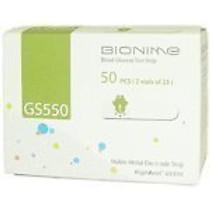 Bionime Rightest GS550 Blood Glucose Test Strips- 50 ct.