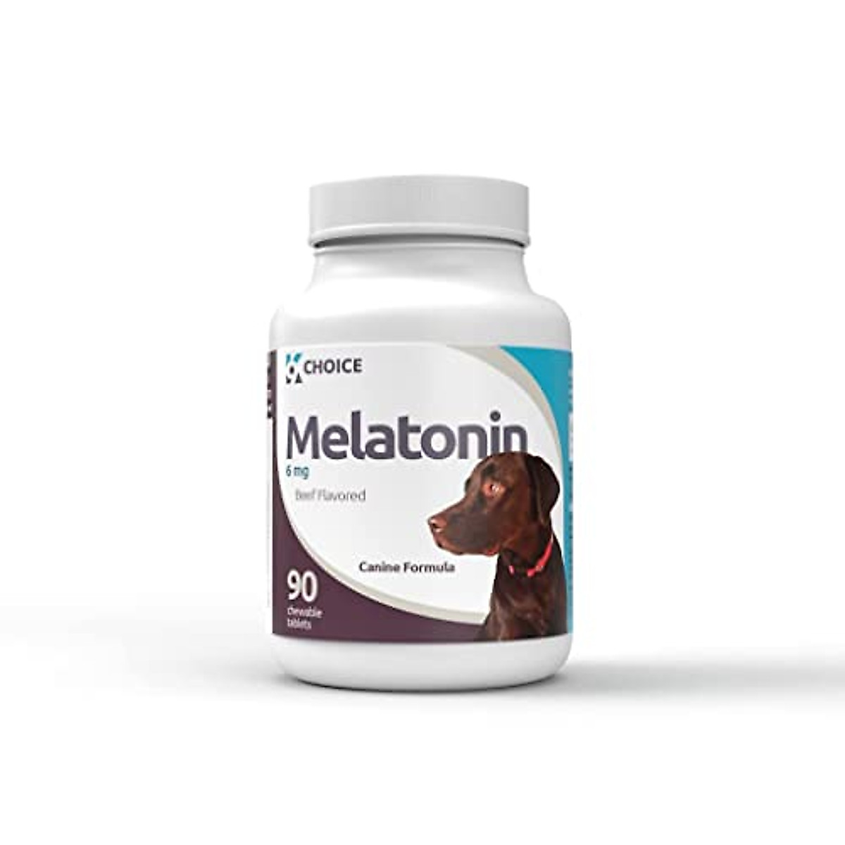 K9 Choice Melatonin for Dogs, 6mg - 90 Beef Flavored Chewable Tablets for Small to Large Dogs