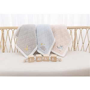 Living Textiles 100% Cotton Baby Stroller Blanket - Ava Birds | Ultra Soft, Lightweight, and Versatile Stroller, Swaddle and Receiving Blanket | On-The-Go Baby Essentials | Baby Gift Ideas