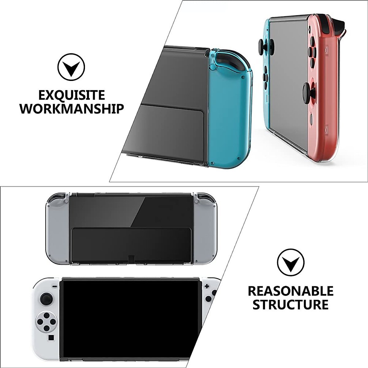 1 Set Pc Handle Case Gaming Console Supply Hard Case Game Console Shell Case Compatible for Switch Protective Case Plastic Case Game Console Protector Game Console Case