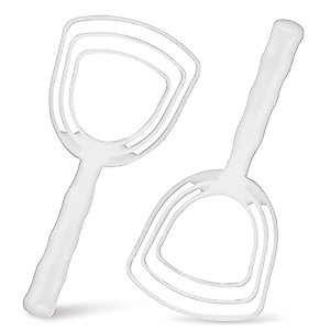 2 Pieces Meat Scraper Bone Dust Scraper Bone Scraper，Professional Square Polyethylene Bone Dust Scraper, Kitchen Catering Kitchenware Square Bone Fish Scales Dust Remover (White)