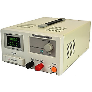 Tekpower TP12003D DC Adjustable Linear Power Supply, Input 120V, Output 0-120V @ 0-3A Adjustable,Transformer Type Clean Power Source (120Volt/3A), Better than HY3003D