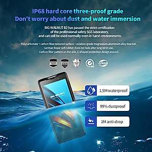 Big Walnut B2 Rugged Smartphone Unlocked, 8000mAh Battery 8GB 256GB Android 12 Cell Phone, 64MP Camera 24MP Night Vision,IP68 Waterproof Mobile Phone Unlocked 5G GSM Dual Sim NFC