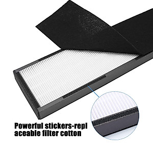 Hoypeyfiy 2Packs FLT4825 Filter B with 4 Carbon Pre-Filters Replacement for GermGuardian AC4300BPTCA, AC4900CA, AC4825, AC4825DLX, AC4850PT, CDAP4500BCA, CDAP4500WCA