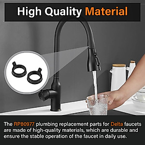 RP80977 Magnet Faucet Magnetic Ring Replacement Kit for Delta Kitchen Faucet, Plumbing Replacement Parts (2Pcs)