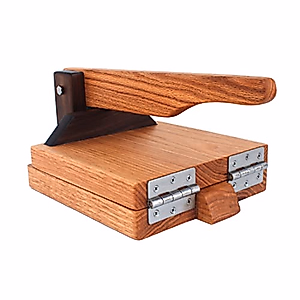 Central Coast Woodworks Hardwood Tortilla Press - Red Oak- 8 inch