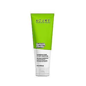 ACURE Curiously Clarifying Shampoo - 8 Fl Oz - Performance-Driven Hair Care Gently Cleanses, Removes Buildup, Boosts Shine & Replenishes Moisture - Lemongrass & Argan, 100% Vegan