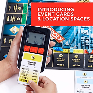 Hasbro Gaming Monopoly Ultimate Banking Edition Board Game for Families and Kids Ages 8 and Up, Electronic Banking Unit (Amazon Exclusive)