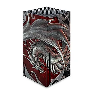 Head Case Designs Officially Licensed Christos Karapanos Talisman Silver Art Mix Vinyl Sticker Gaming Skin Case Cover Compatible with Xbox Series X Console