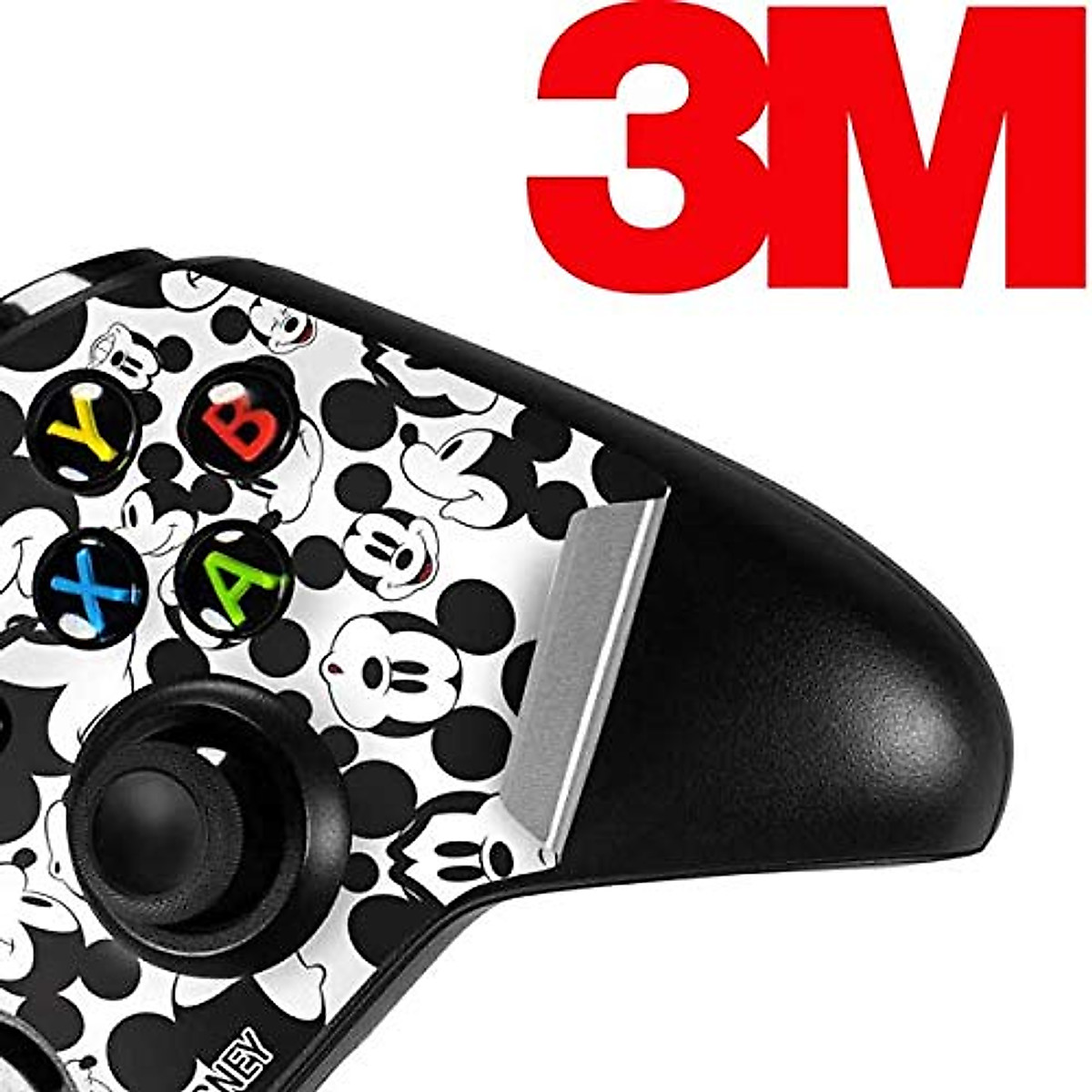 Skinit Decal Gaming Skin Compatible with Xbox One S Controller - Officially Licensed Disney Mickey Mouse Face Pattern Design