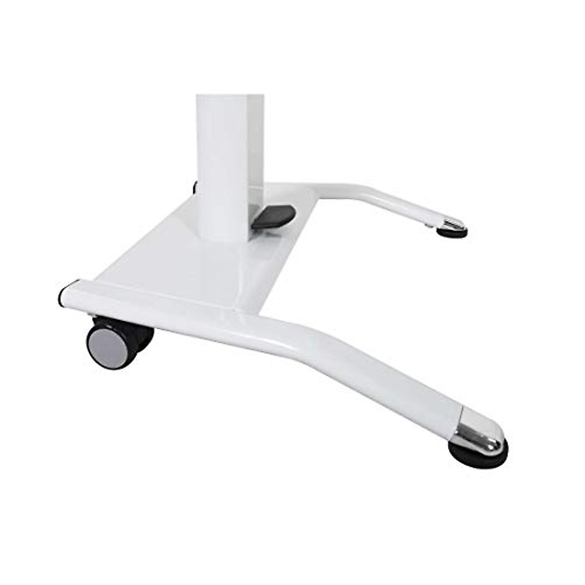 Stand Up Desk Store Pneumatic Adjustable Height Tilting Laptop Lectern Speakers Podium (White, 25.5" Wide)