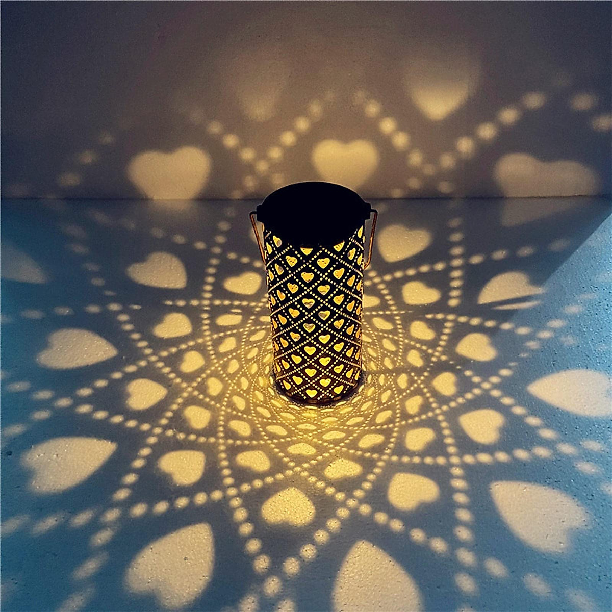 Backbayia Solar Lantern Hanging Outdoor Retro Lantern Hanging Home Garden Lights Decorative