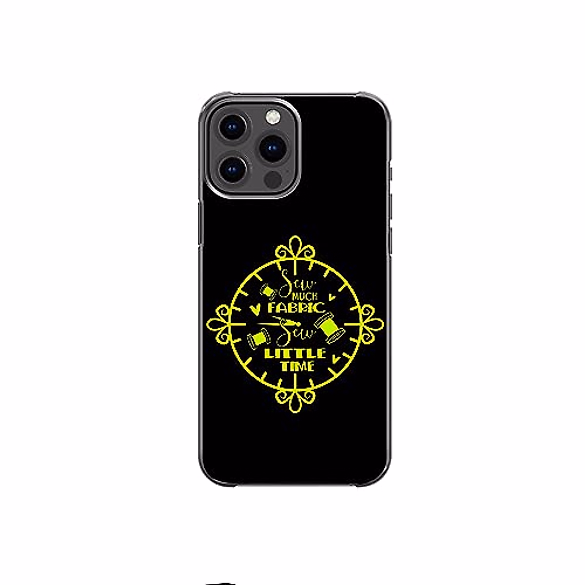 Sew Much Fabric Sew Little Time Fabric Lover Sewing Enthusiast Pattern Art Design Anti-Fall and Shockproof Gift iPhone Case (iPhone XR)
