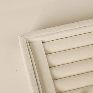 Pangkeep Ring Holder Display Tray Jewelry Organizer Stands for Selling Rings Earrings Show (Beige)