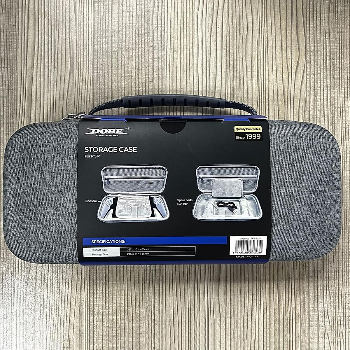 AZURAOKEY Compatible with PS Portal Accessories, Handheld Game Consoles EVA Hard Carrying Case and 9H Hardness Tempered Glass Screen Protector for Playstation 5 Portal Accessories