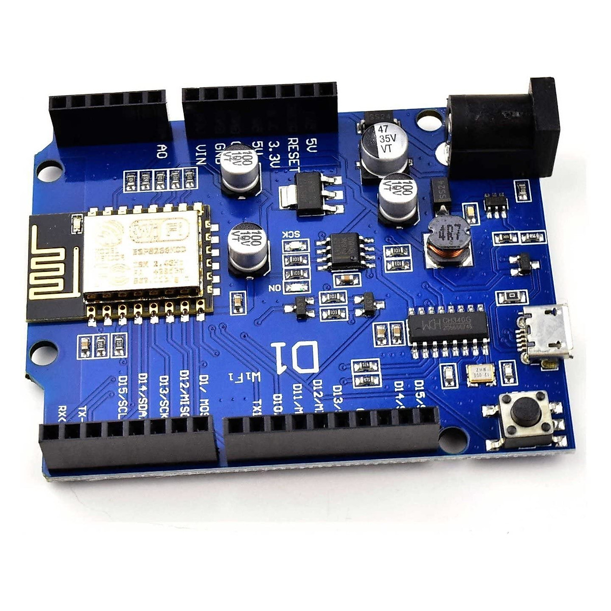 CANADUINO® Wemos D1 ESP8266 Wi-Fi Board 80-160MHz - IoT - Compatible with Arduino and NodeMCU