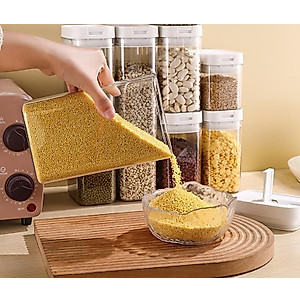 Frianchlly 2PCS Airtight Food Storage Containers Set with Lids PP Free Plastic Dry Food Canisters for Kitchen Pantry Organization and Storage (800ml/28.16oz)