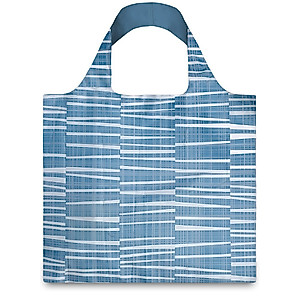 LOQI Elements Water Reusable Shopping Bag, Blue