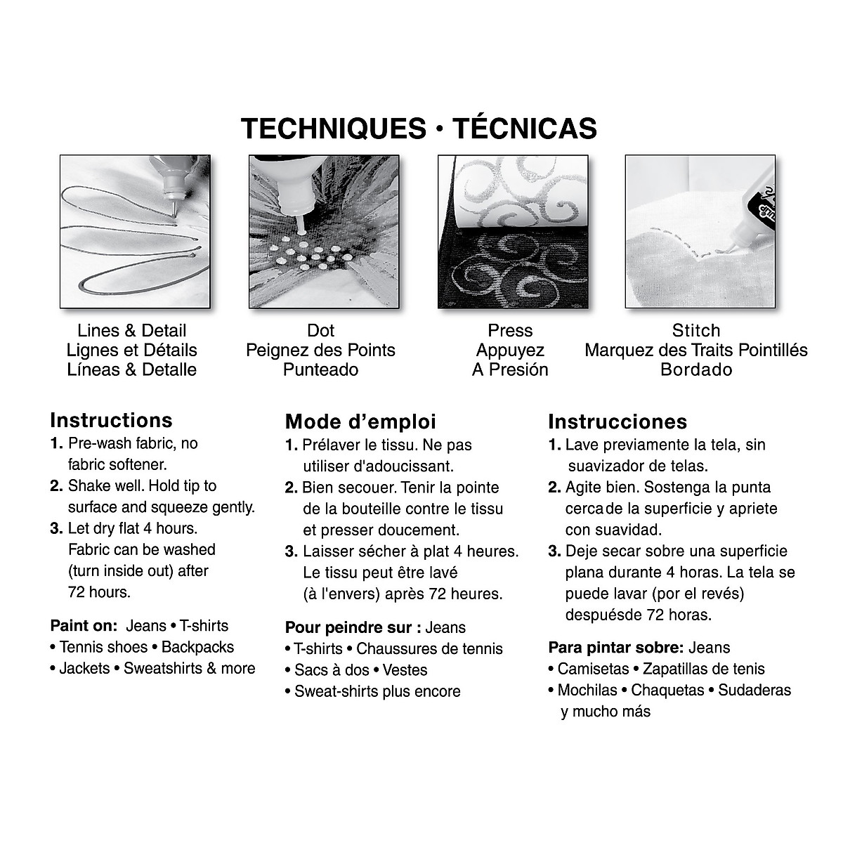 Tulip Dimensional Paint Kits 42186 Dfpt Multi 4Oz Slick 3Pk-Festive, As Detailed, 3 Count